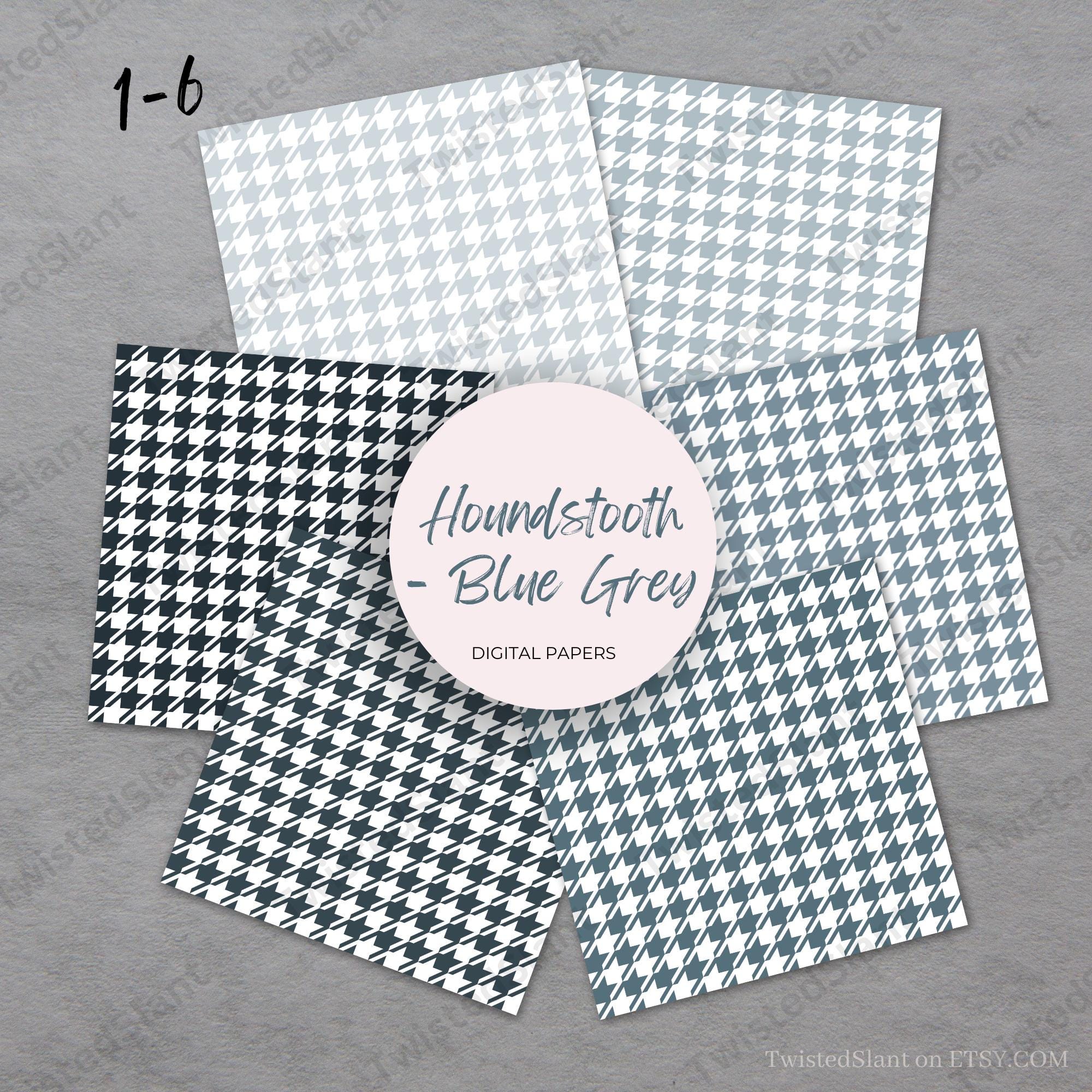 Houndstooth Digital Paper | INSTANT DOWNLOAD | Houndstooth Pattern ...