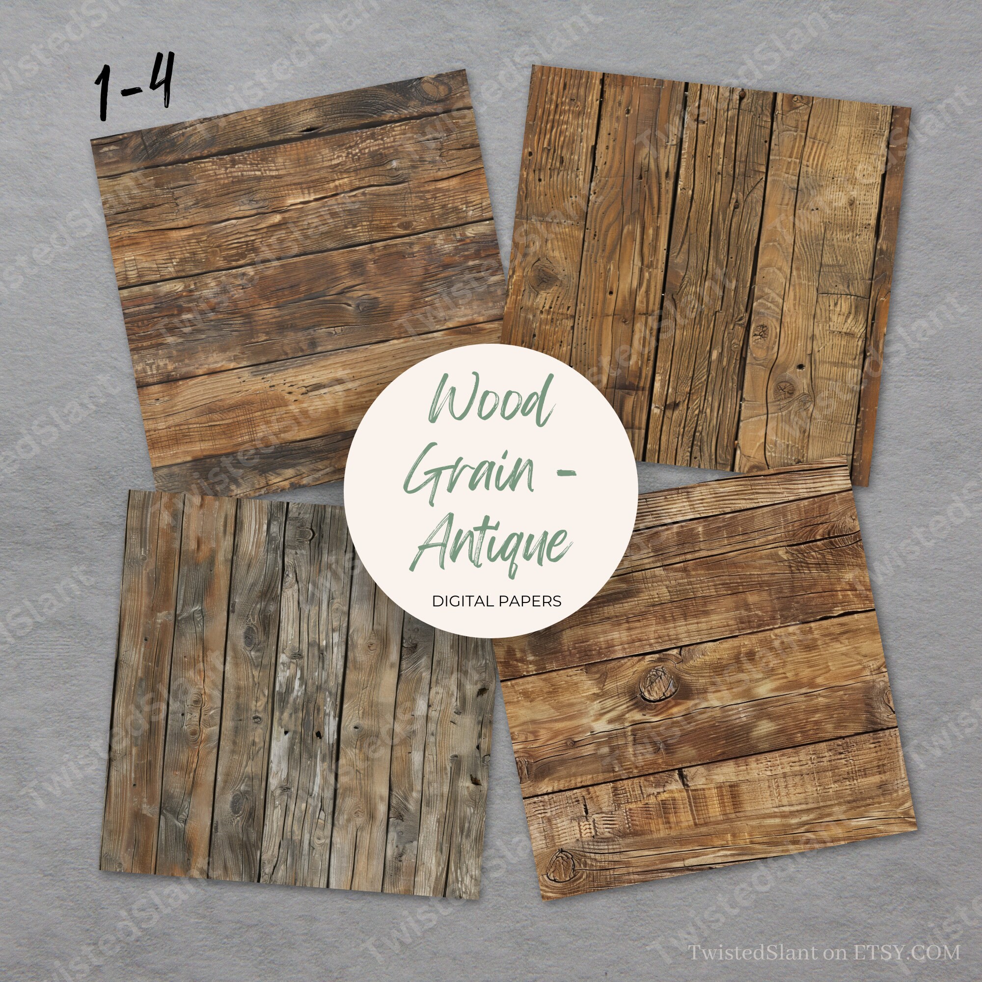 Wood Grain Planks Digital Paper INSTANT DOWNLOAD Wood Grain Paper Wood ...
