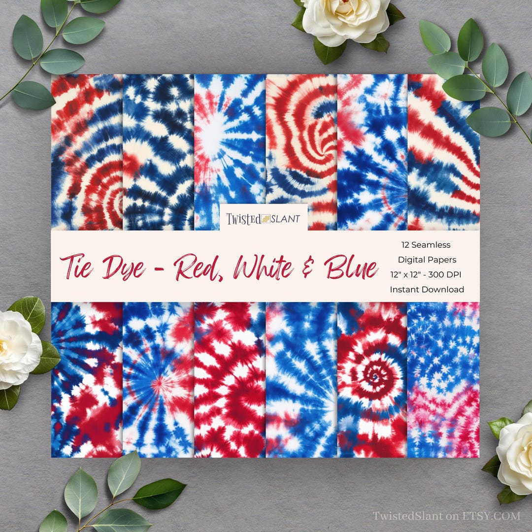 Tye Dye Digital Paper | INSTANT DOWNLOAD | Tie Dye Pattern | Tie and ...
