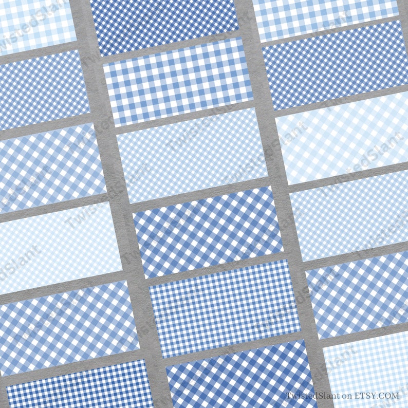Gingham Digital Paper Pack | INSTANT DOWNLOAD | Gingham Pattern ...