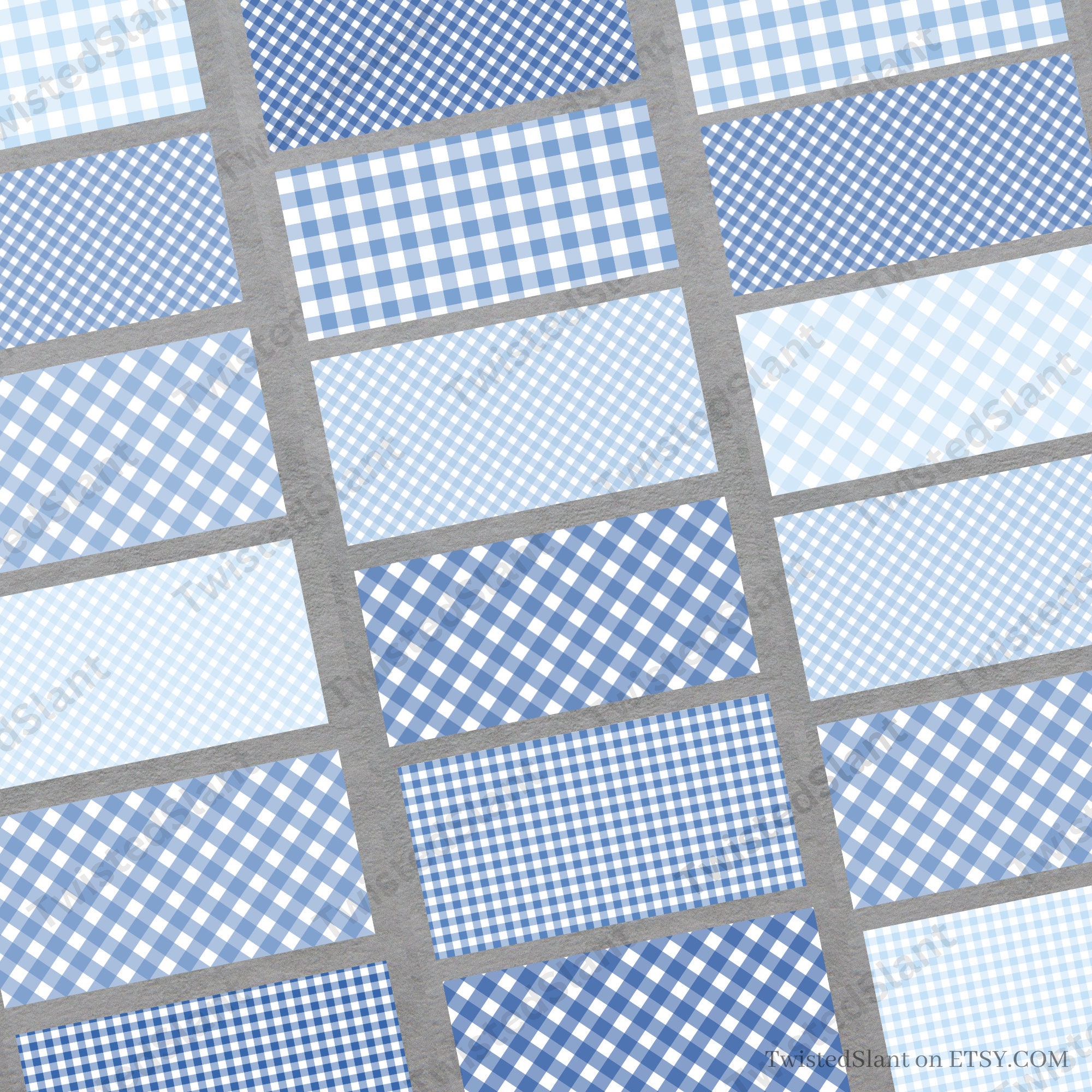 Gingham Digital Paper Pack | INSTANT DOWNLOAD | Gingham Pattern ...