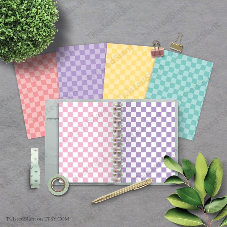 Checkered Digital Paper | INSTANT DOWNLOAD | Checkered Background ...
