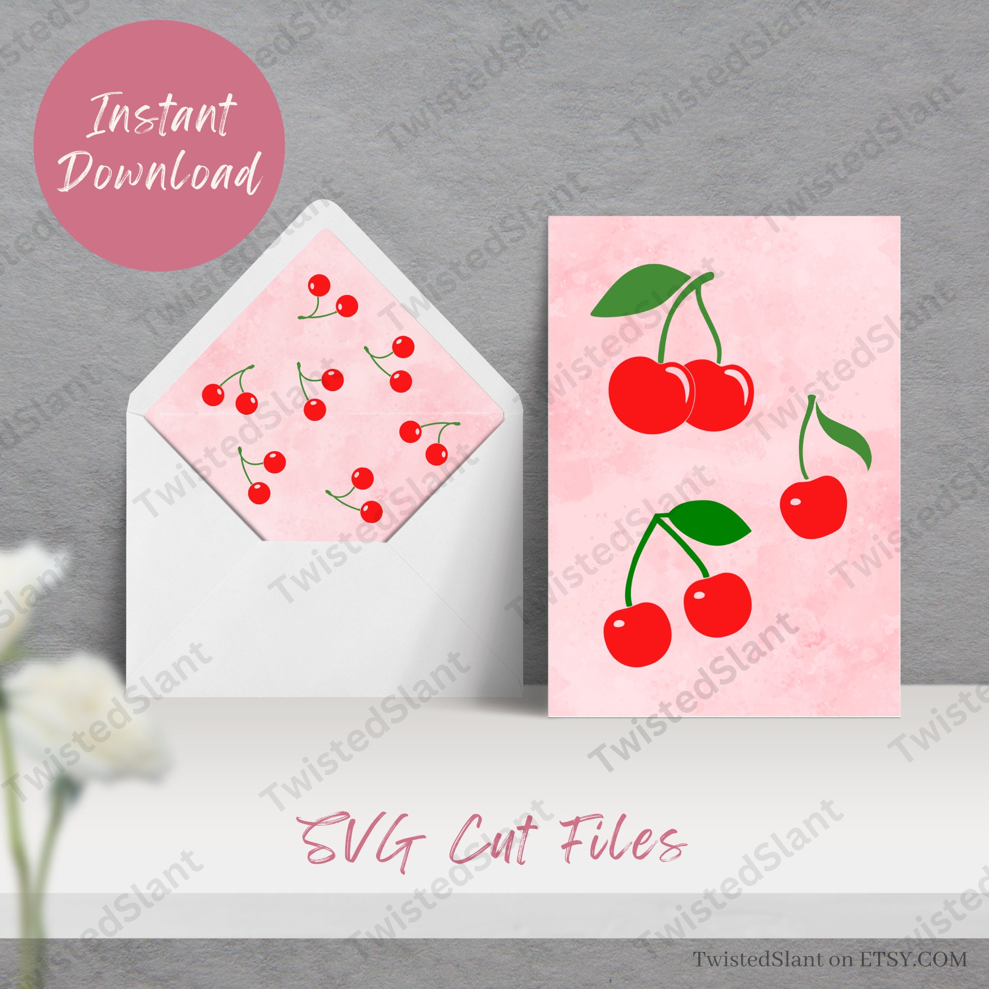 Cherry Svg INSTANT DOWNLOAD Cherry Clipart Bundle Fruit Svg Cherry ...