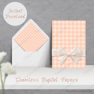 Peach Seamless Digital Paper | INSTANT DOWNLOAD | Seamless Geometric ...