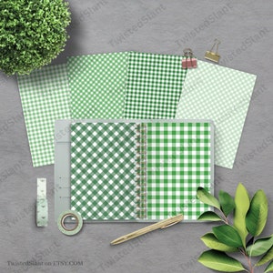 Gingham Digital Paper Pack | INSTANT DOWNLOAD | Gingham Pattern ...