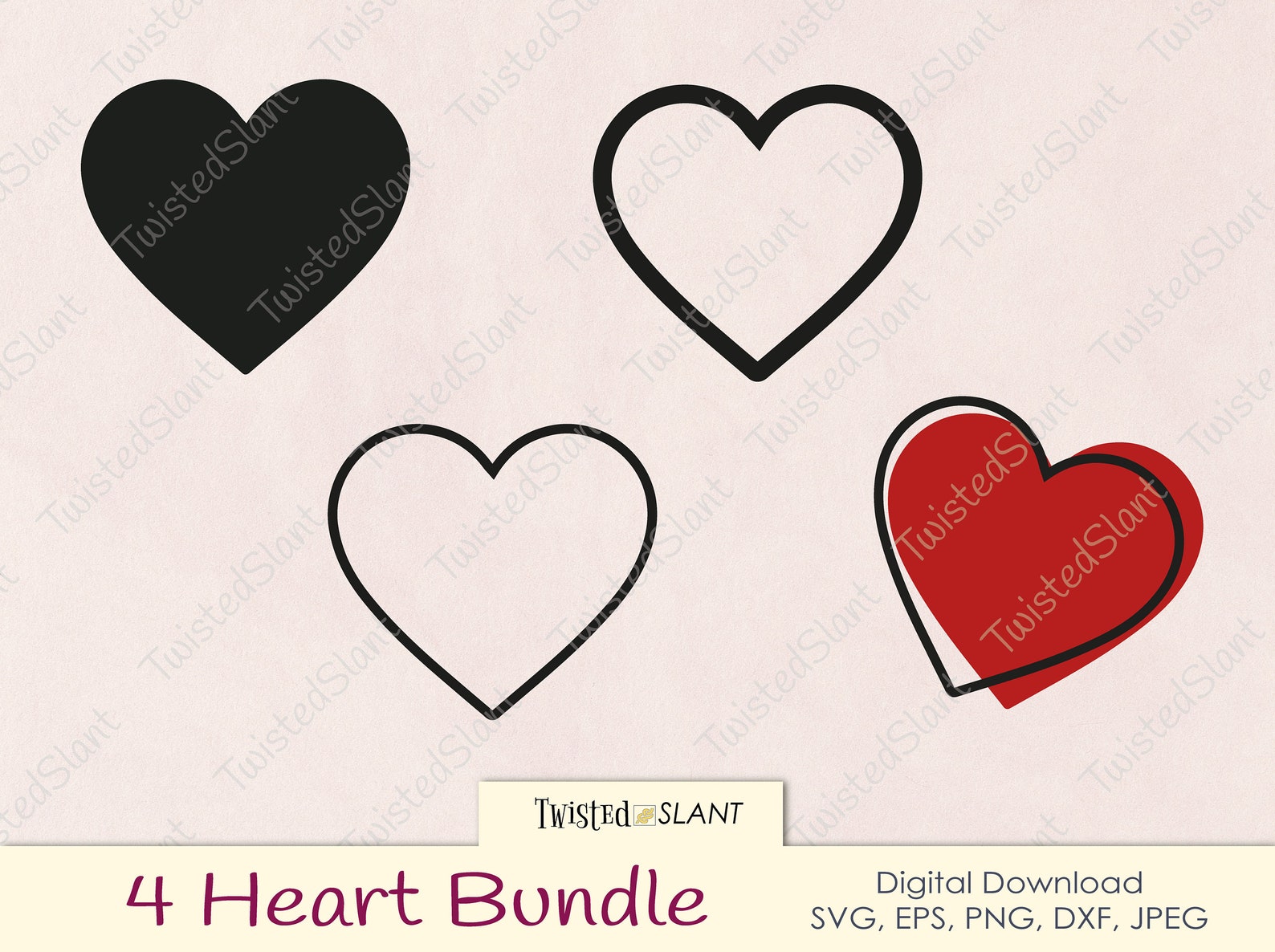 Heart Svg Bundle Open Heart Svg Loveheart Heart SVG Heart - Etsy