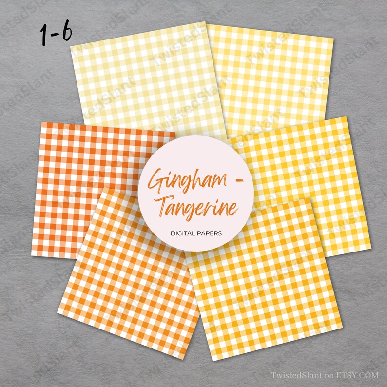 Gingham Digital Paper Pack INSTANT DOWNLOAD Gingham - Etsy