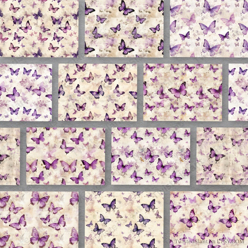 Bright Butterflies Digital Paper | INSTANT DOWNLOAD | Butterfly Digital ...