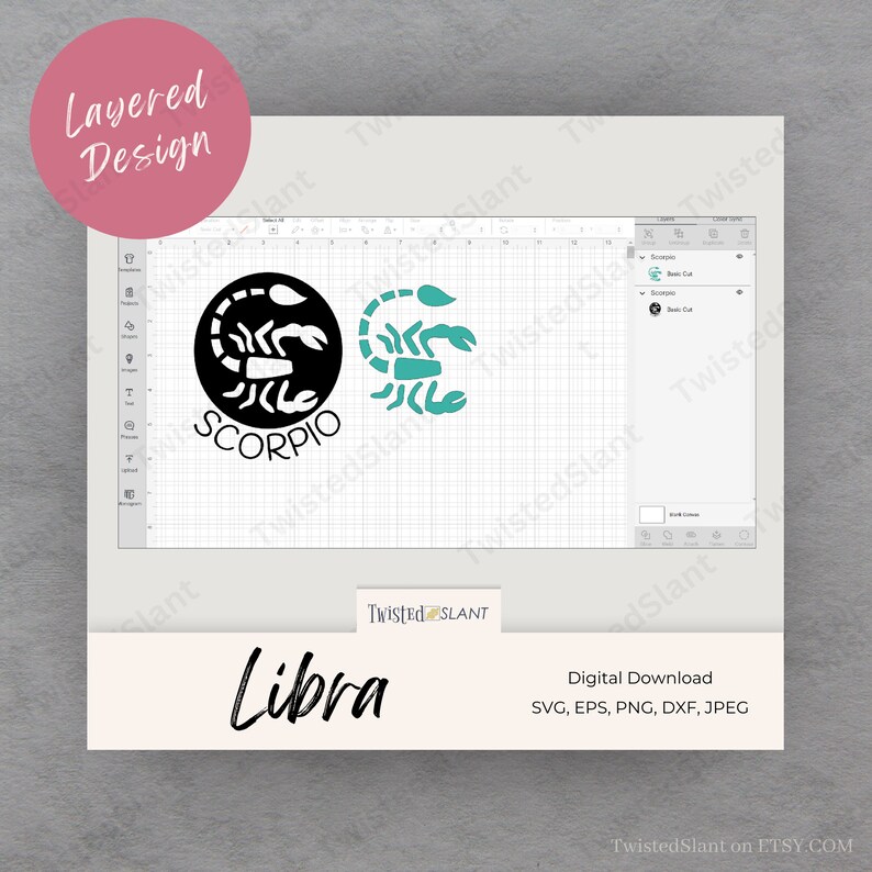 Scorpio Sign Svg INSTANT DOWNLOAD Zodiac Sign Svg Scorpion Svg ...