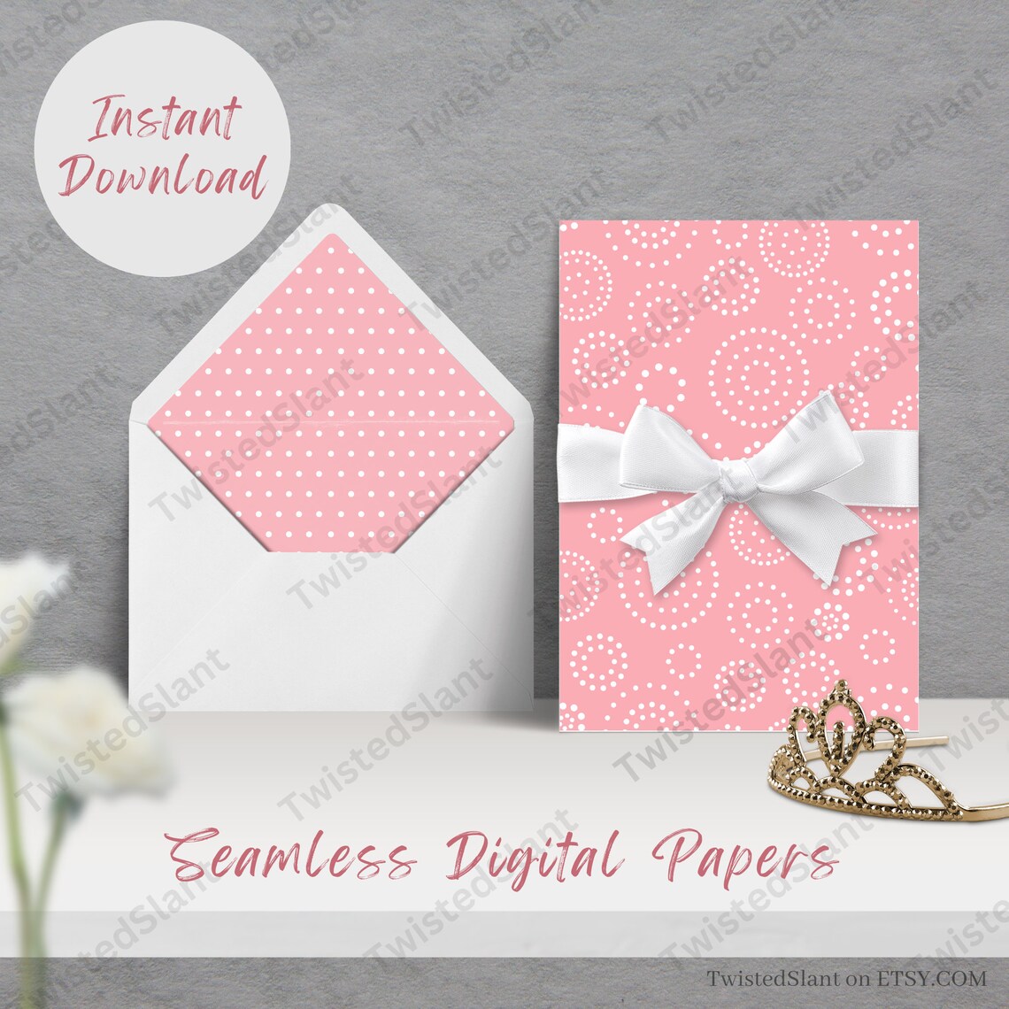 Pink Digital Paper | INSTANT DOWNLOAD | Seamless Papers | Pink Junk ...