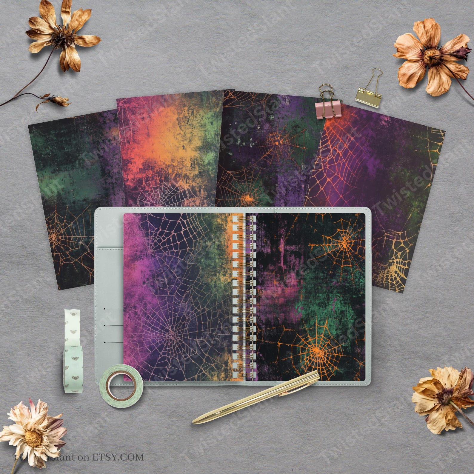 Digital Paper Cobwebs | INSTANT DOWNLOAD | Cobwebs | Seamless Paper ...