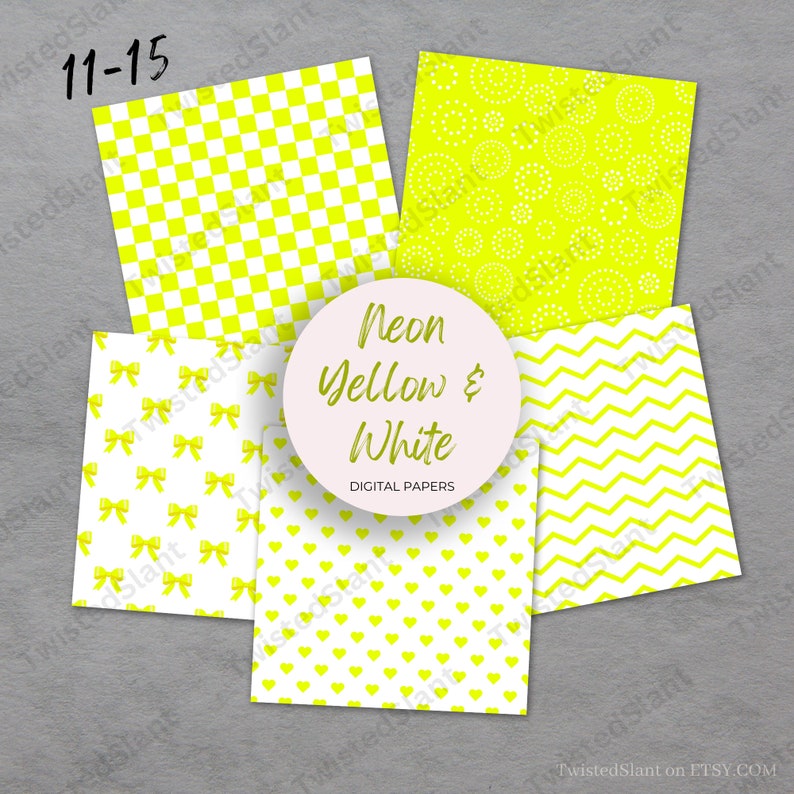 Neon Digital Papers | INSTANT DOWNLOAD | Seamless Geometric | Pattern ...