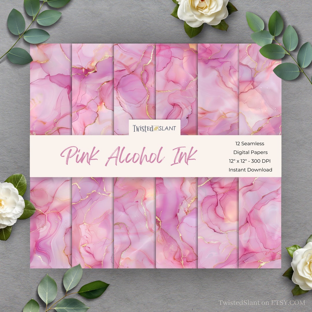 Alcohol Ink Digital Paper | INSTANT DOWNLOAD | Seamless Textures ...