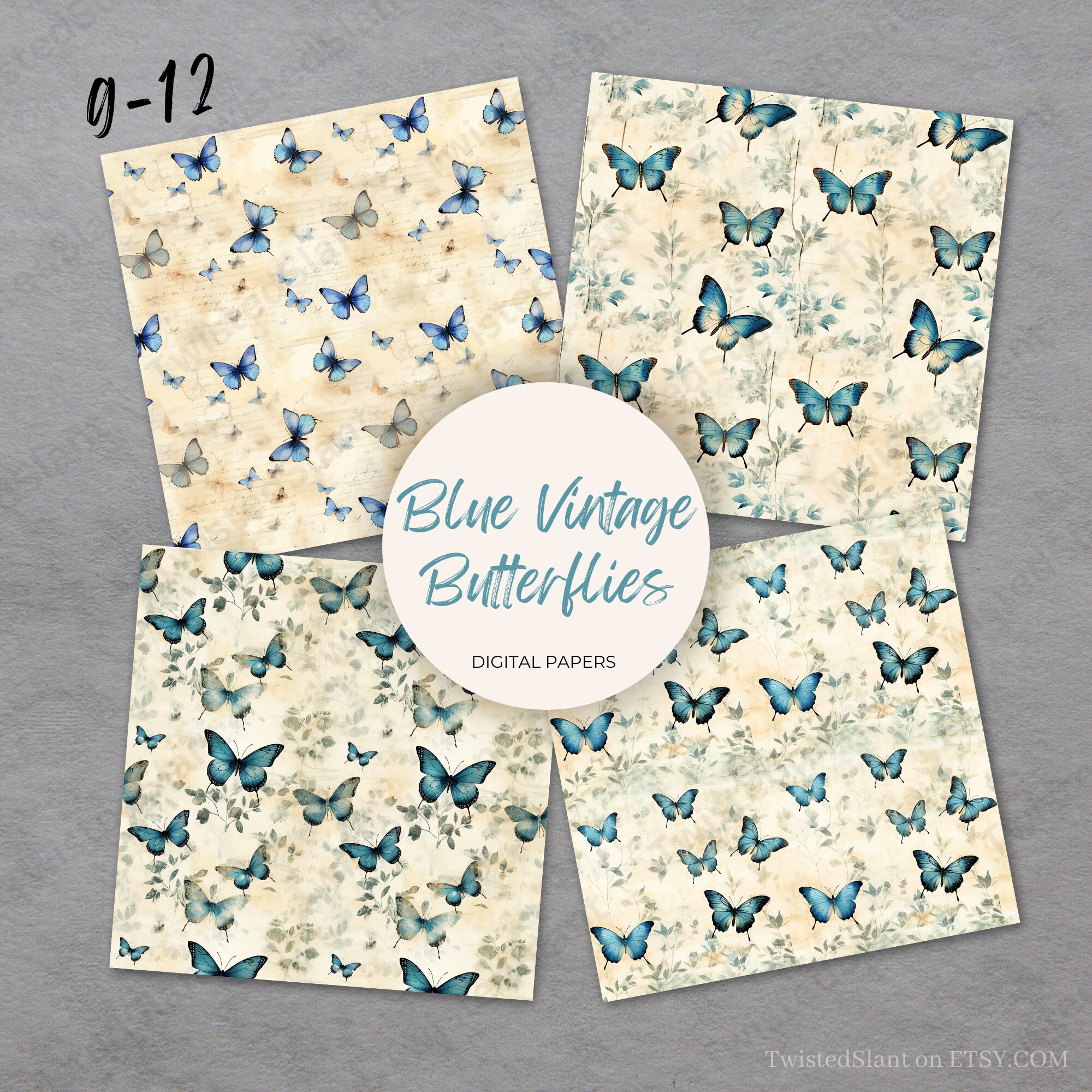 Bright Butterflies Digital Paper | INSTANT DOWNLOAD | Butterfly Digital ...