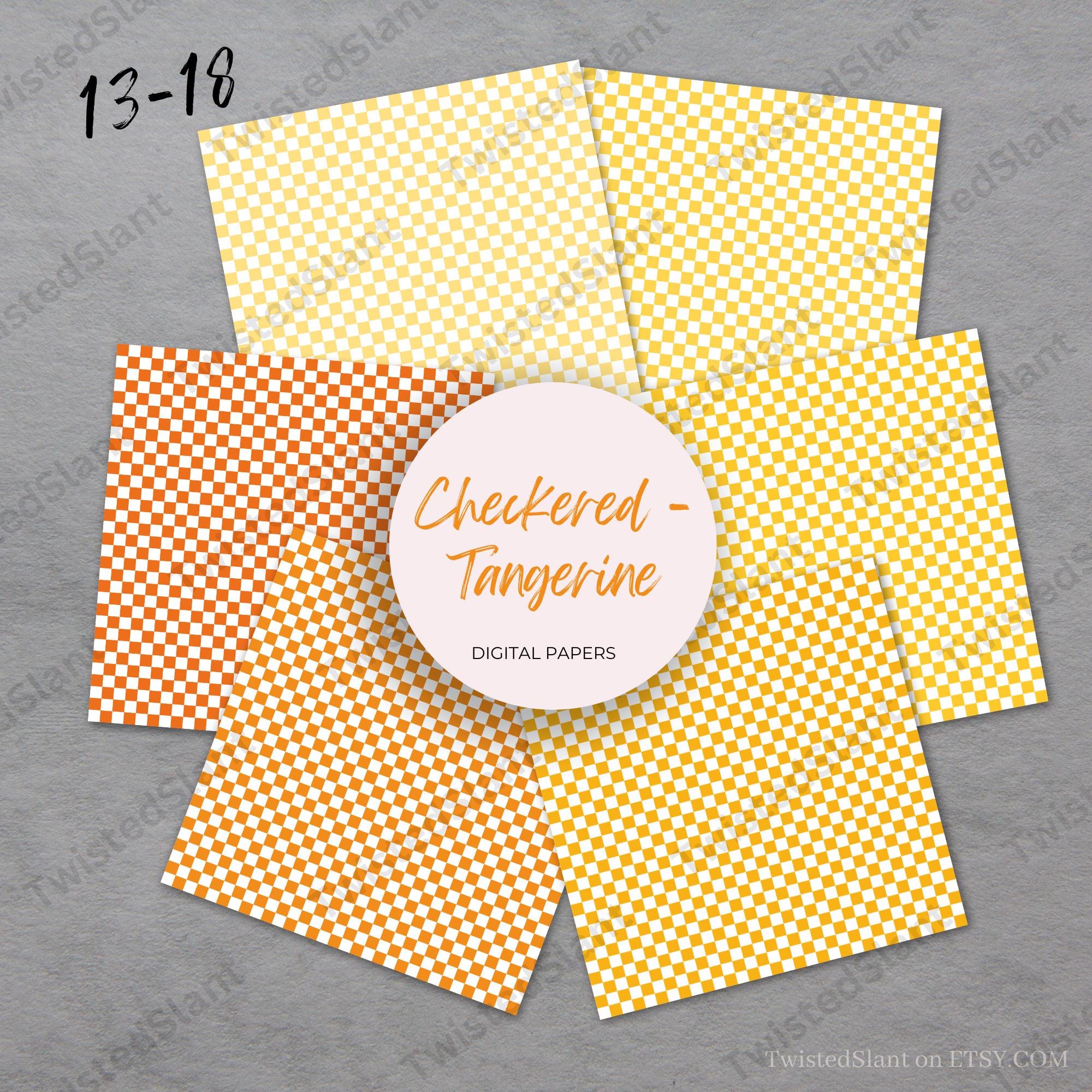 Checkered Digital Paper | INSTANT DOWNLOAD | Checkered Background ...