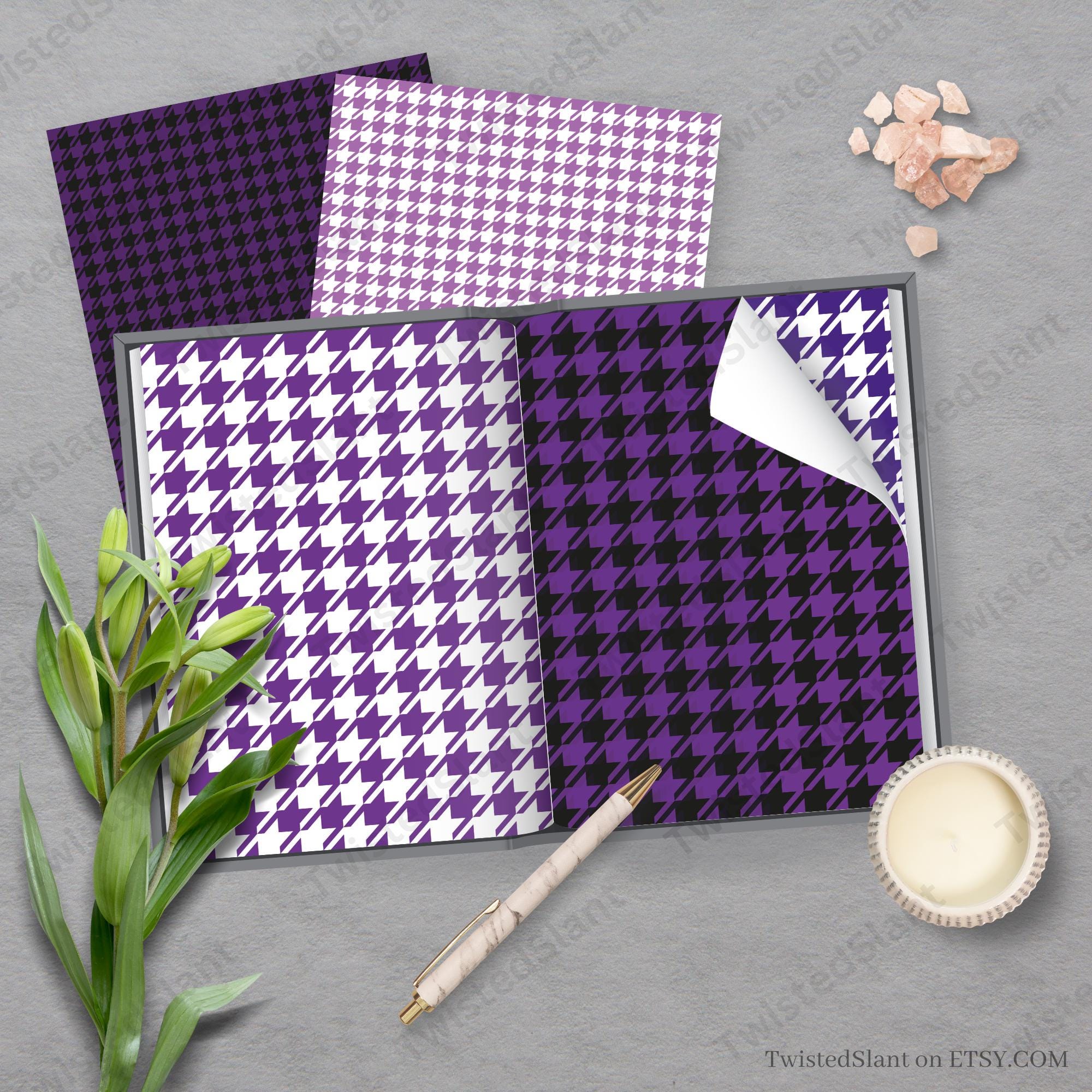 Houndstooth Digital Paper | INSTANT DOWNLOAD | Houndstooth Pattern ...