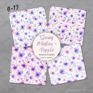 Spring Floral Medley Digital Paper | INSTANT DOWNLOAD | Watercolor ...