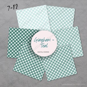 Gingham Digital Paper Pack | INSTANT DOWNLOAD | Gingham Pattern ...