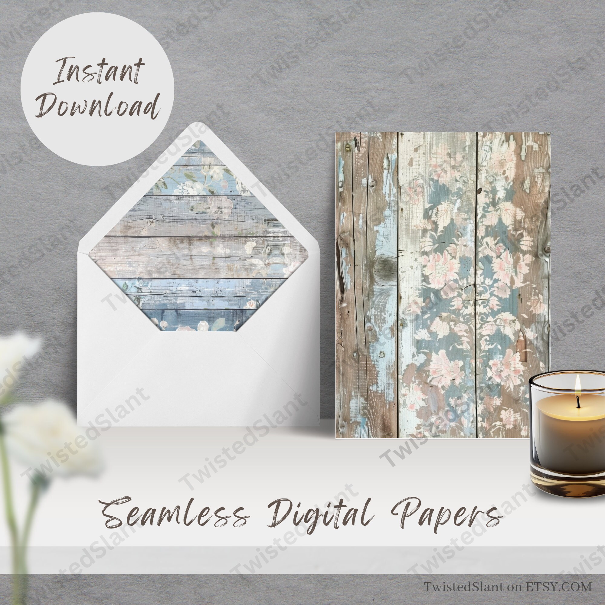 Wood Grain Planks Digital Paper INSTANT DOWNLOAD Wood Grain Paper Wood ...