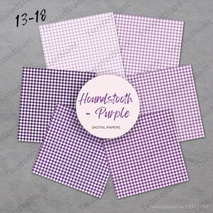 Houndstooth Digital Paper | INSTANT DOWNLOAD | Houndstooth Pattern ...