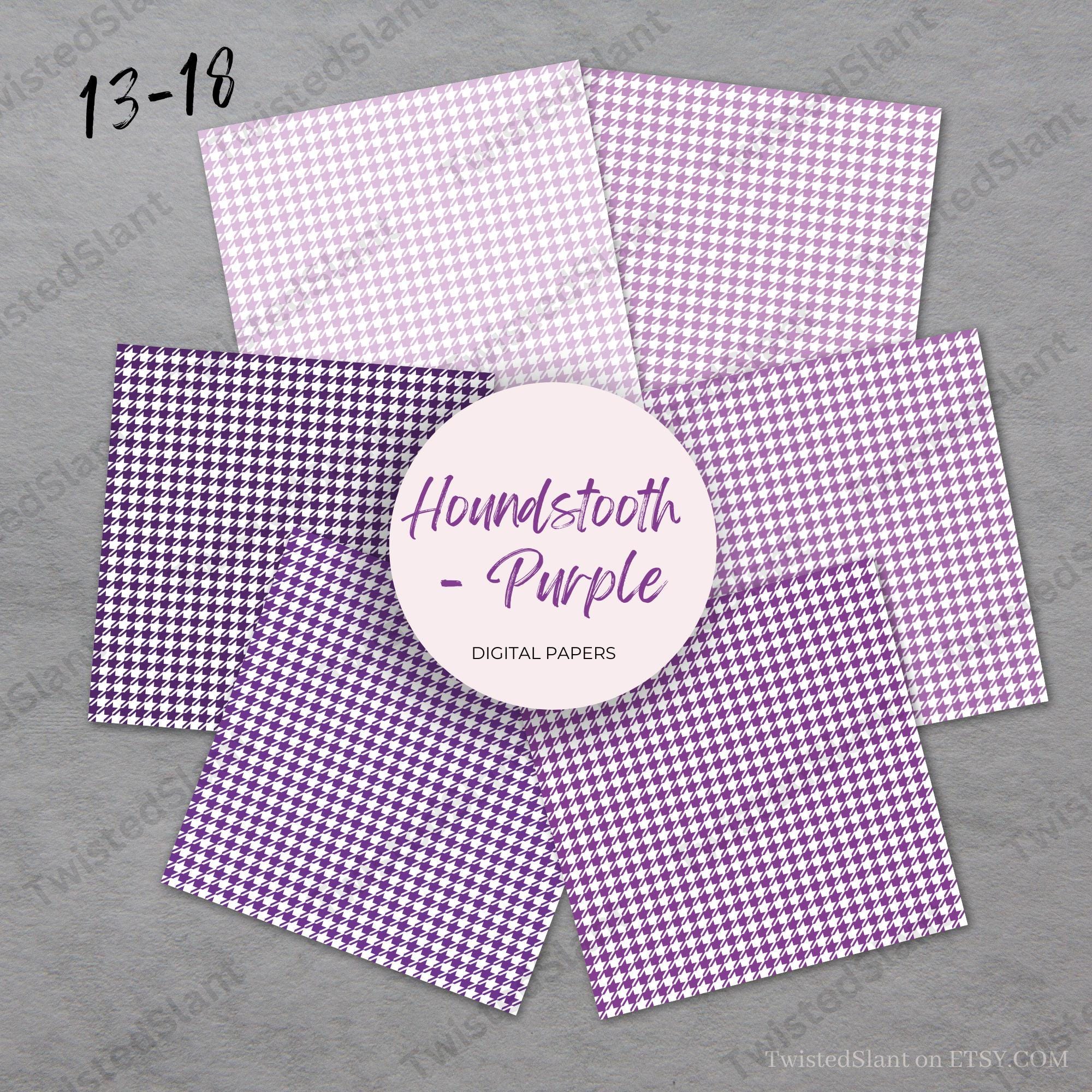 Houndstooth Digital Paper | INSTANT DOWNLOAD | Houndstooth Pattern ...