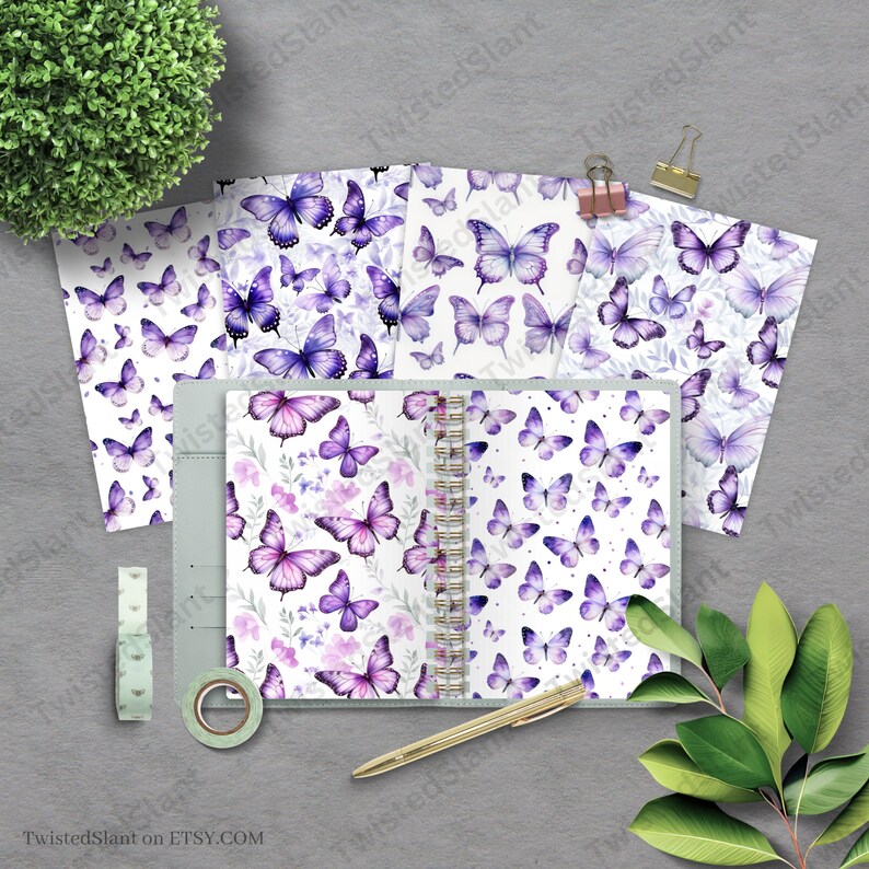 Bright Butterflies Digital Paper | INSTANT DOWNLOAD | Butterfly Digital ...