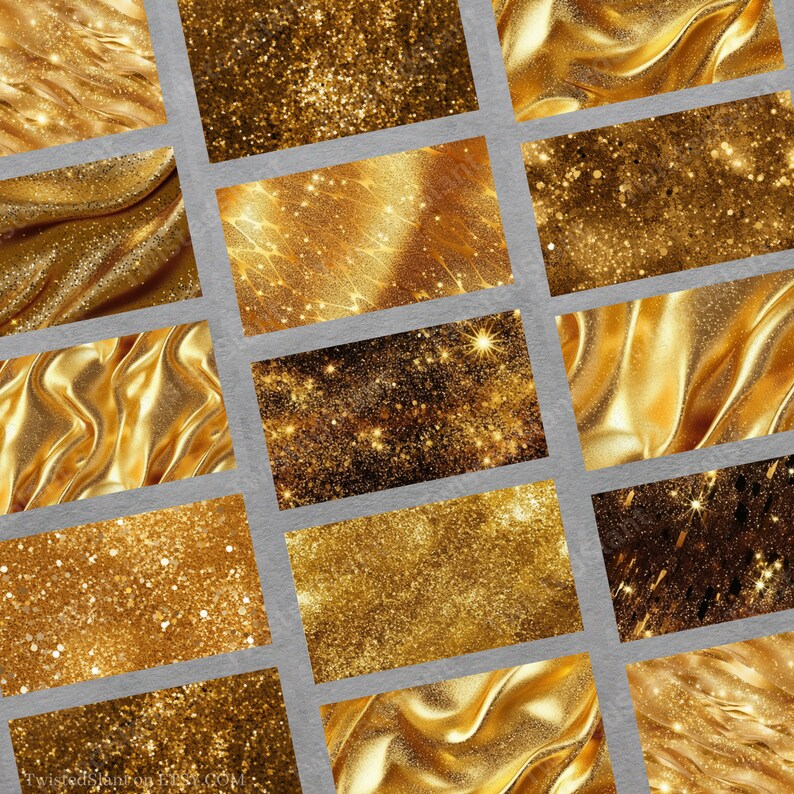Gold Glitter Digital Paper Seamless Pattern| INSTANT DOWNLOAD | Gold ...