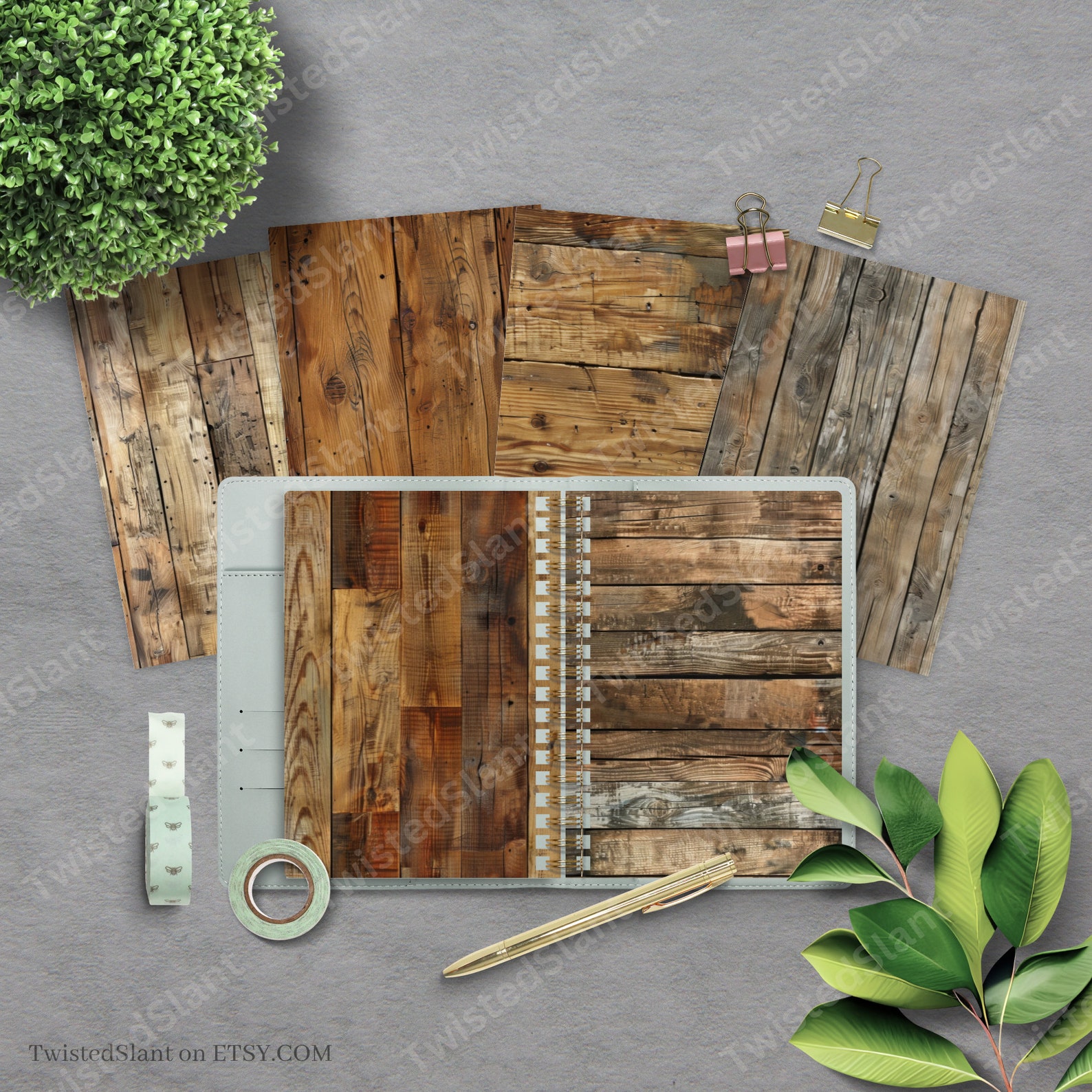Wood Grain Planks Digital Paper | INSTANT DOWNLOAD | Wood Grain Paper ...