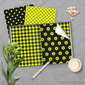 Neon Digital Papers | INSTANT DOWNLOAD | Seamless Geometric | Pattern ...