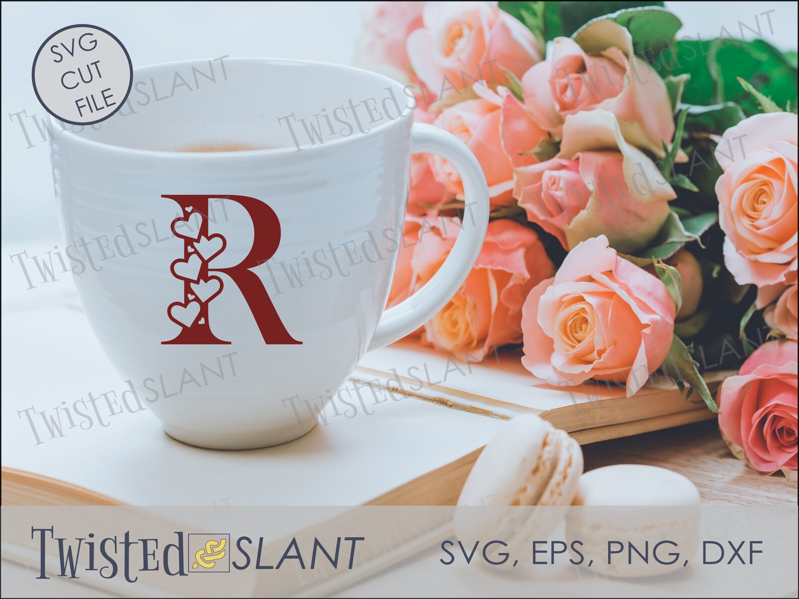 Letter R Split Letter Monogram Svg Modern Font Split - Etsy