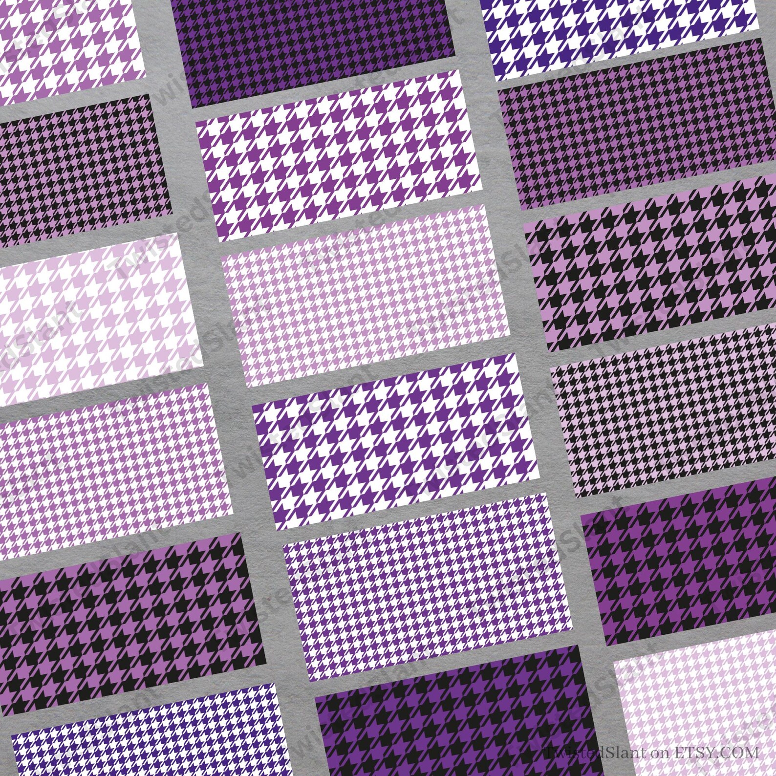Houndstooth Digital Paper | INSTANT DOWNLOAD | Houndstooth Pattern ...