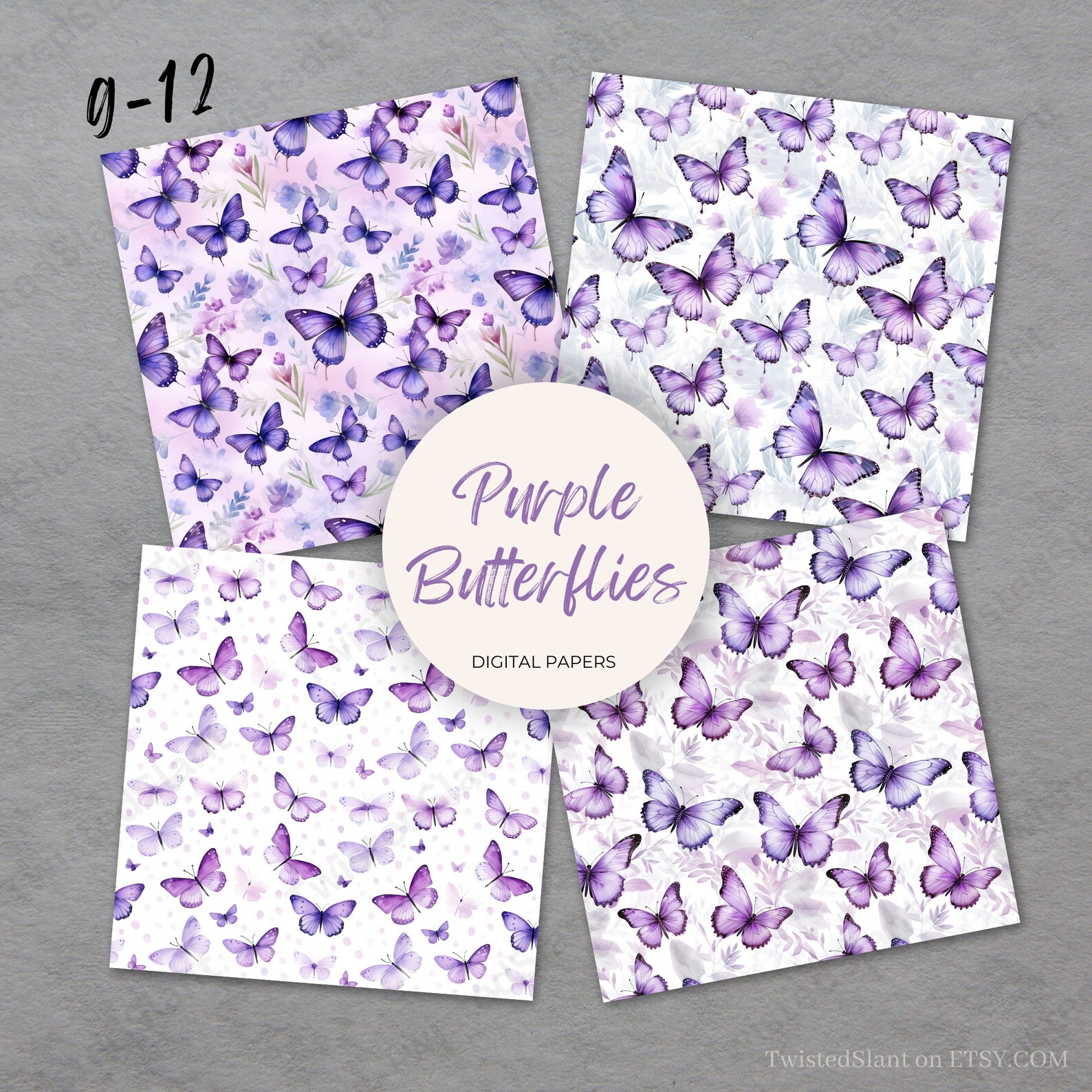 Bright Butterflies Digital Paper | INSTANT DOWNLOAD | Butterfly Digital ...