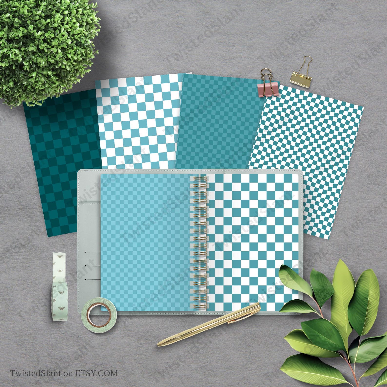 Checkered Digital Paper | INSTANT DOWNLOAD | Checkered Background ...