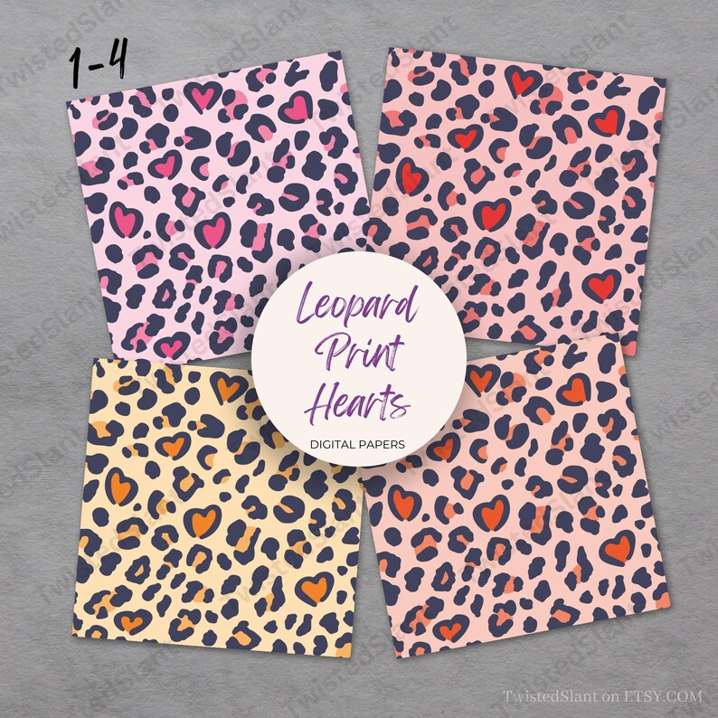 Leopard Print Seamless Digital Paper | INSTANT DOWNLOAD | Seamless ...