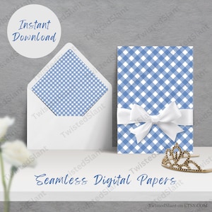 Gingham Digital Paper Pack | INSTANT DOWNLOAD | Gingham Pattern ...