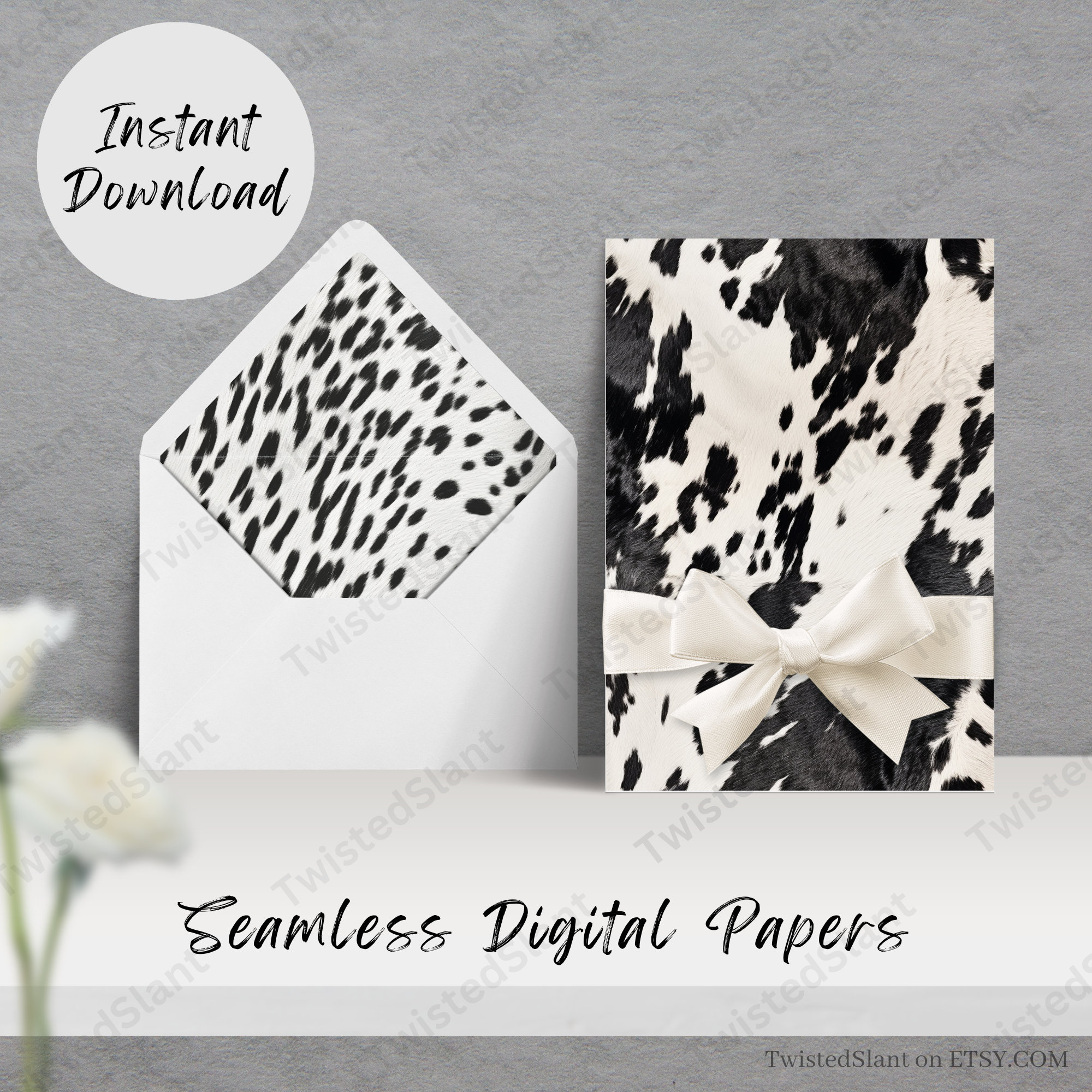 Cowhide Background Digital Paper INSTANT DOWNLOAD Western - Etsy