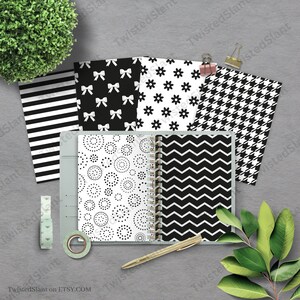 Black and White Digital Paper Pack | INSTANT DOWNLOAD | Seamless ...