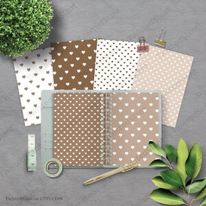 Tiny Hearts Digital Paper | INSTANT DOWNLOAD | Heart Background ...