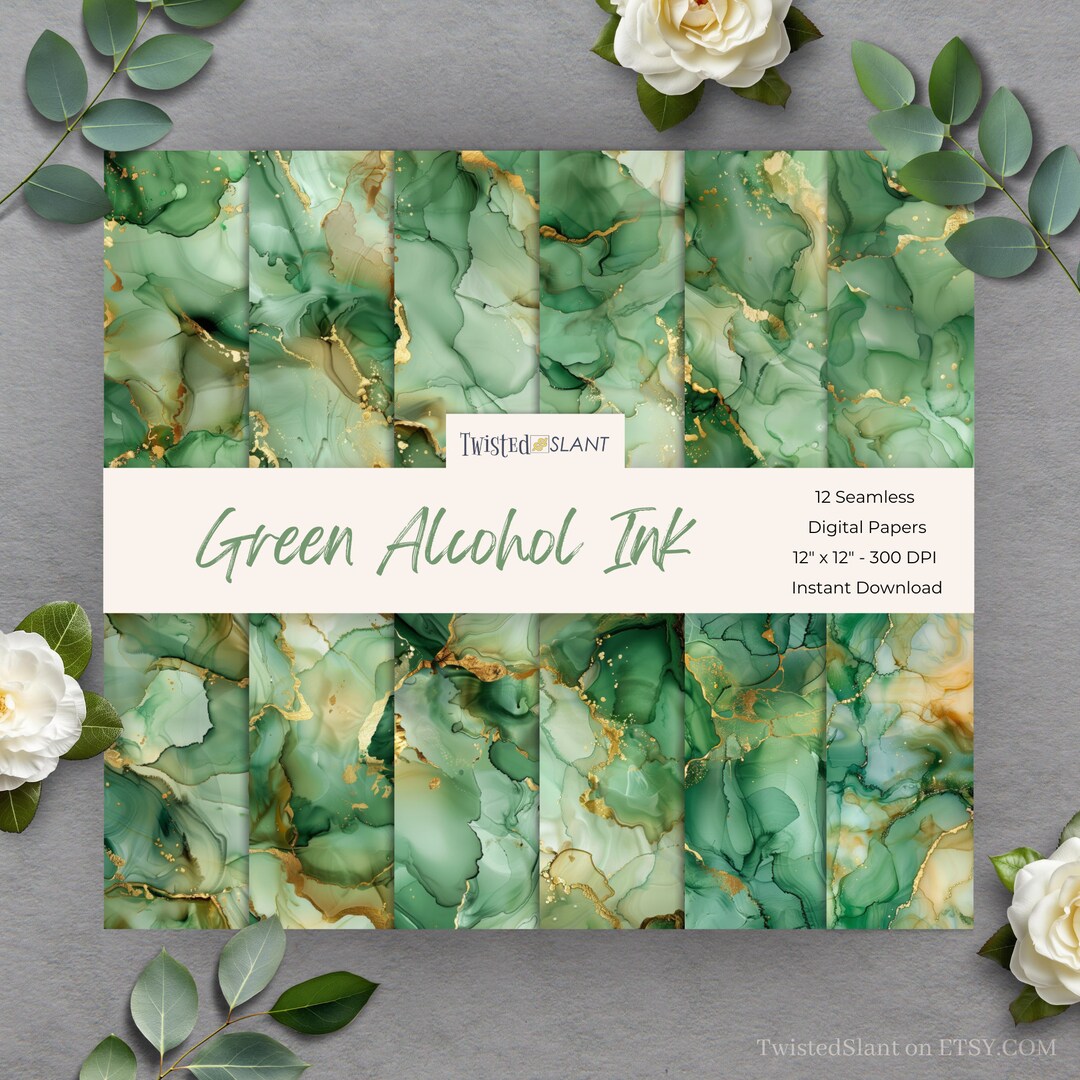Alcohol Ink Digital Paper | INSTANT DOWNLOAD | Seamless Textures ...