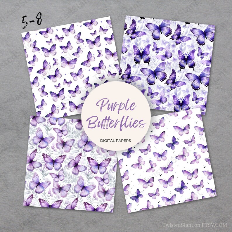 Bright Butterflies Digital Paper | INSTANT DOWNLOAD | Butterfly Digital ...