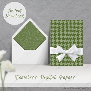 Olive Green Digital Paper | INSTANT DOWNLOAD | Seamless Geometric ...