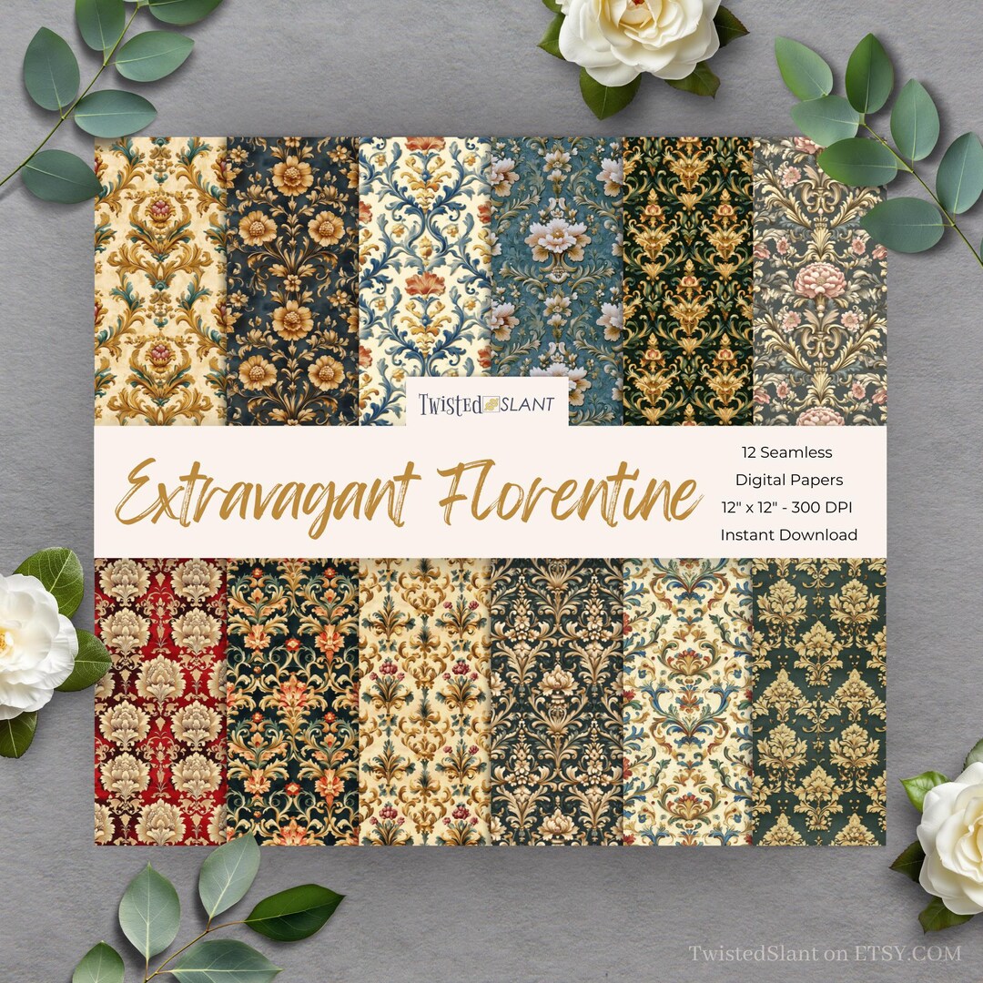 Florentine Paper Digital | INSTANT DOWNLOAD | Italian Florentine ...