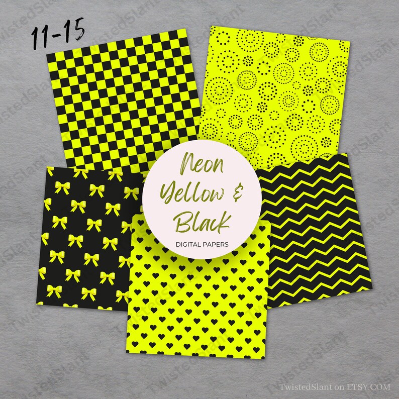 Neon Digital Papers | INSTANT DOWNLOAD | Seamless Geometric | Pattern ...