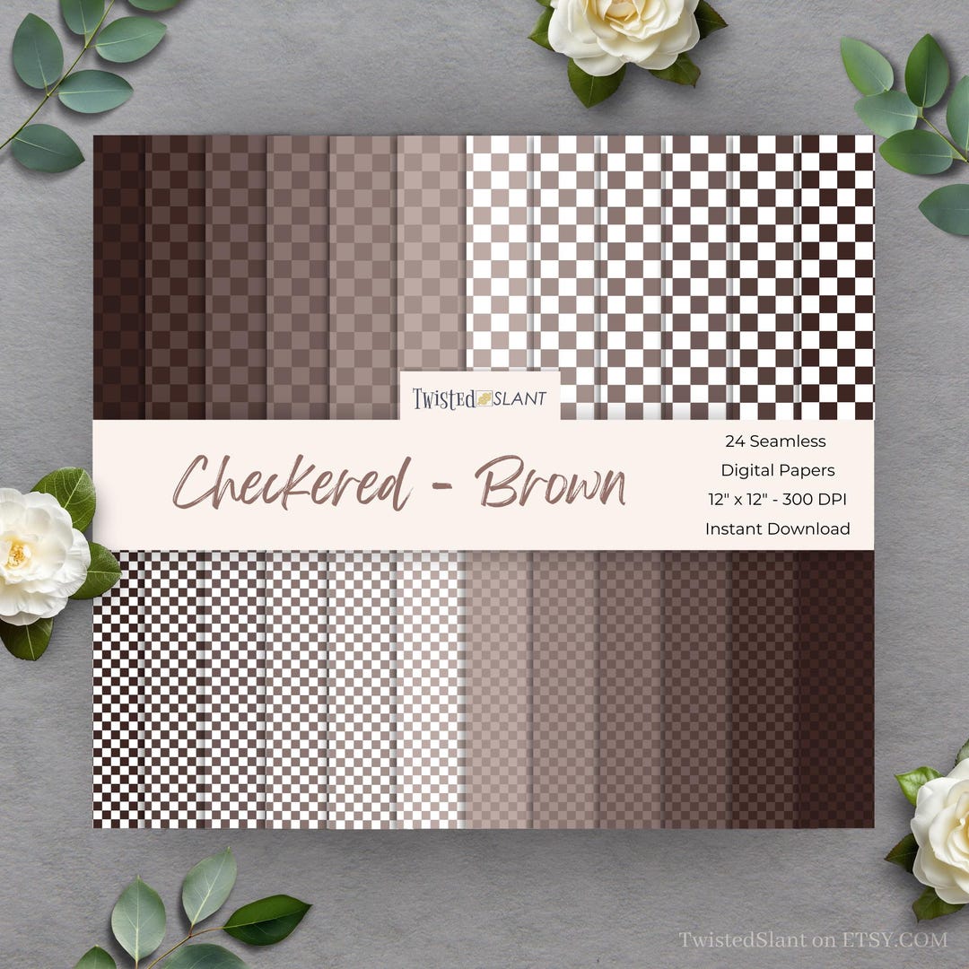 Checkered Digital Paper | INSTANT DOWNLOAD | Checkered Background ...