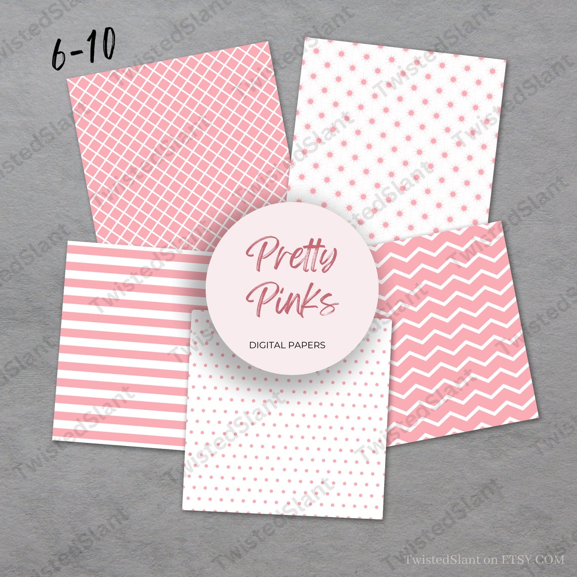 Pink Digital Paper | INSTANT DOWNLOAD | Seamless Papers | Pink Junk ...