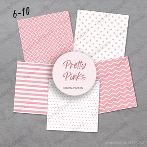 Pink Digital Paper | INSTANT DOWNLOAD | Seamless Papers | Pink Junk ...