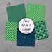 Navy and Green Geometric Digital Paper: Seamless Patterns (digital ...