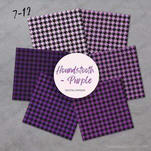 Houndstooth Digital Paper | INSTANT DOWNLOAD | Houndstooth Pattern ...