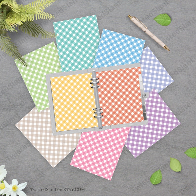 Gingham Digital Paper Pack INSTANT DOWNLOAD Gingham Digital Papers ...