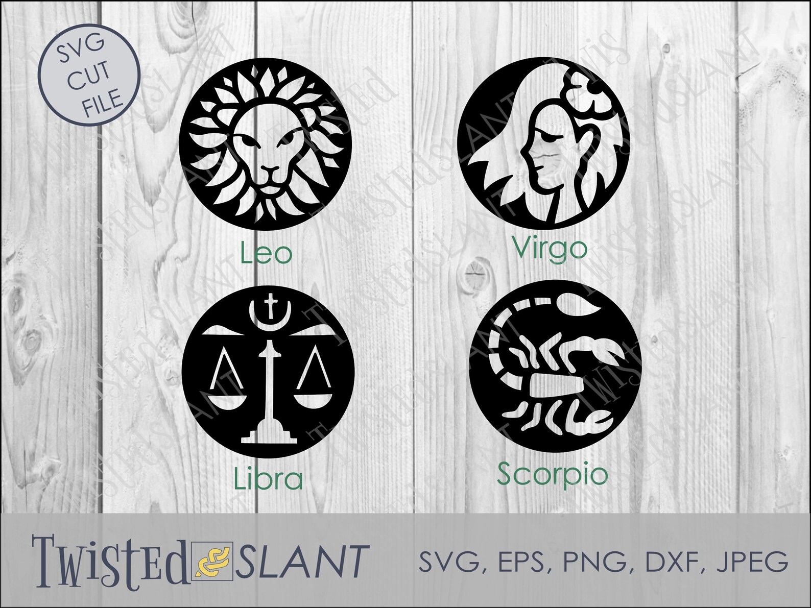 Zodiac Svg Digital Download for Cricut and Silhouette Zodiac - Etsy